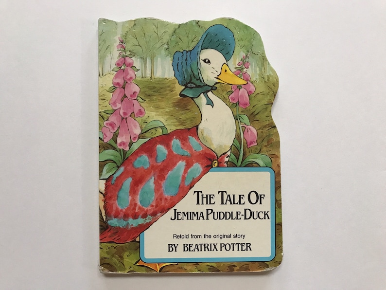 1988 the Tale of Jemima Puddle Duck Beatrix Potter Shaped Board Book ...