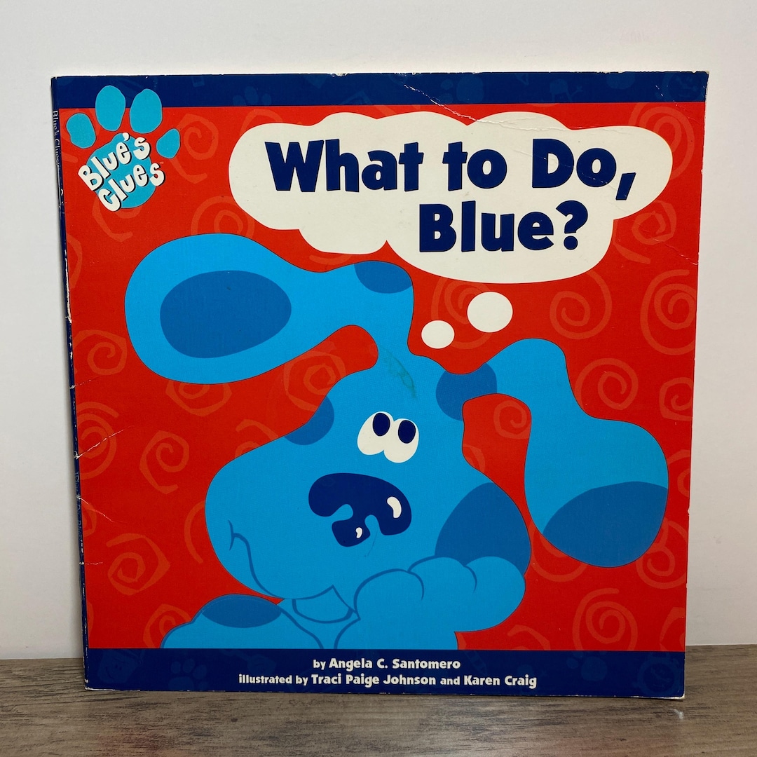 Blues Clues What to Do Blue? Softcover Kids Book Children Nickelodeon ...