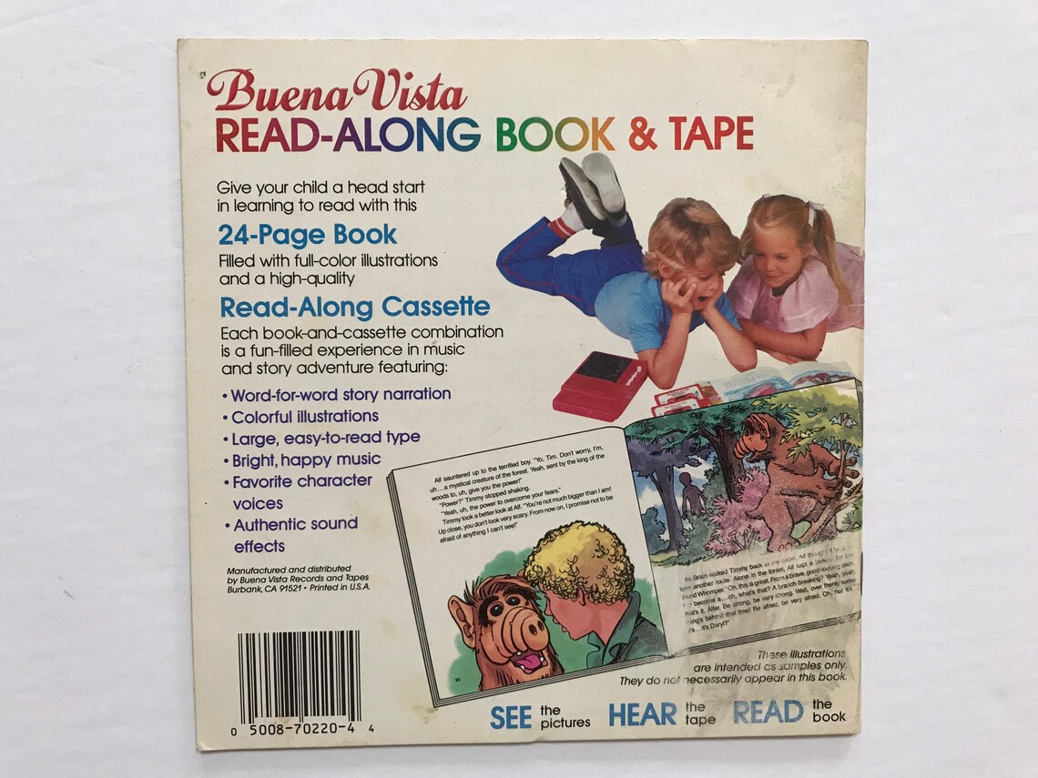1988 Super Alf Read Along Book and Tape Book Only Cassette is Not ...