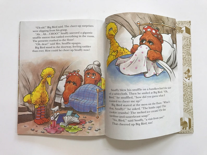 1988 the Day Snuffy Had the Sniffles Little Golden Book Kids - Etsy