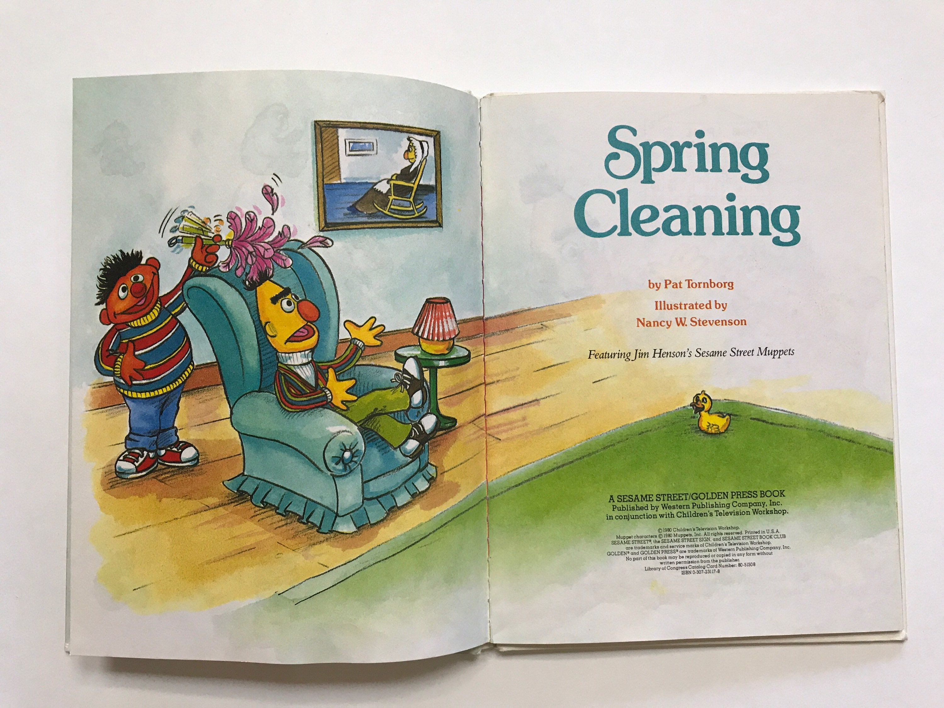1980 the Sesame Spring Cleaning Book Club Book Muppets Jim - Etsy