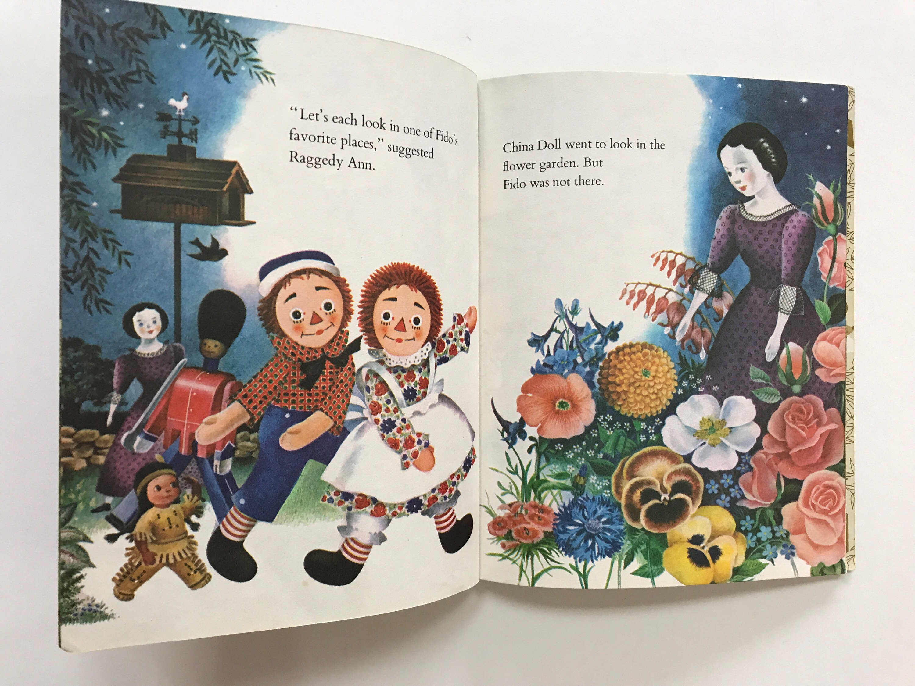 1976 Raggedy Ann and Fido Little Golden Book 70s Kids Hard Cover ...