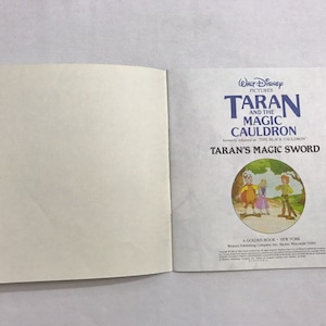 1985 Taran and the Magic Cauldron the Magic Sword Kids Picture Story ...