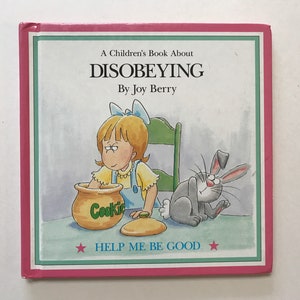 1988 Joy Berry Hardcover Book About Disobeying Learning | Etsy