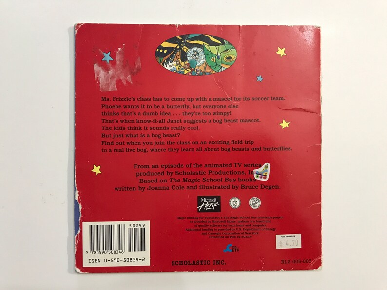 The Magic School Bus Butterfly and the Bog Beast 1996 - Etsy