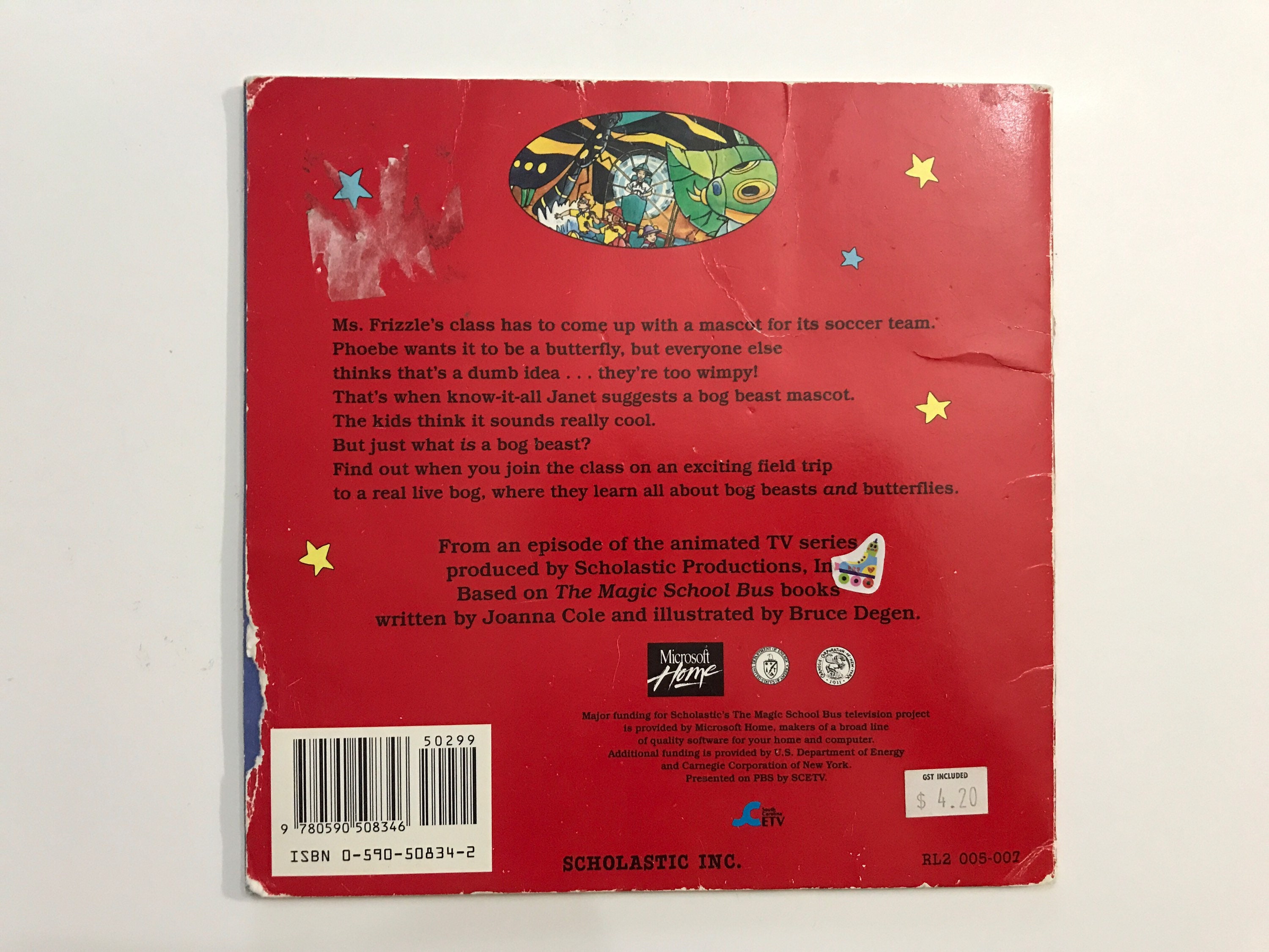 The Magic School Bus Butterfly and the Bog Beast 1996 Scholastic 90s ...