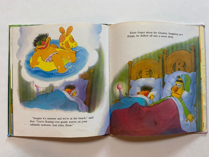 1986 Scared of the Dark Sesame Street Growing up Book Muppets - Etsy