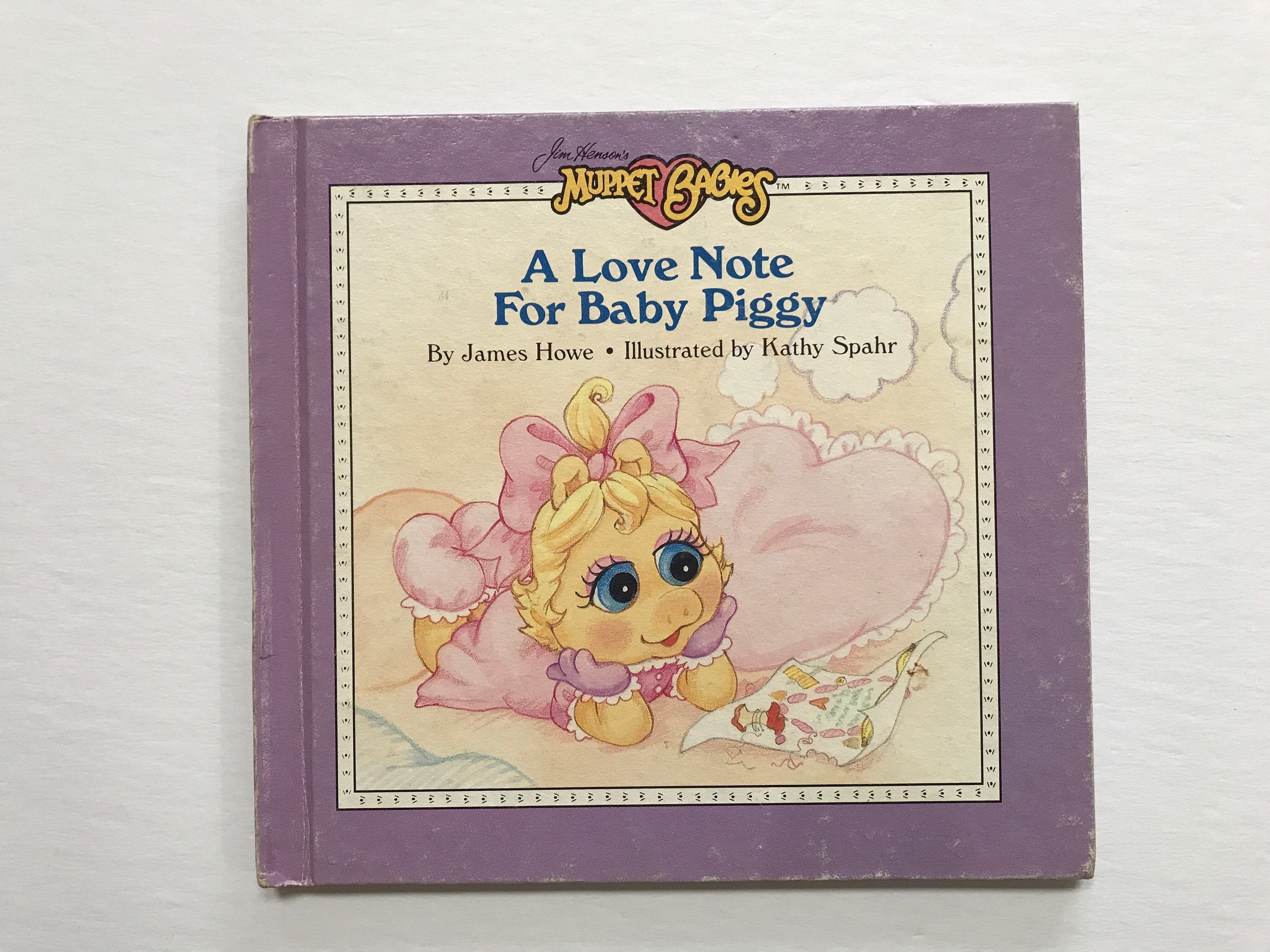 1986 A Love Note for Baby Piggy Jim Henson Muppets Book Hard - Etsy