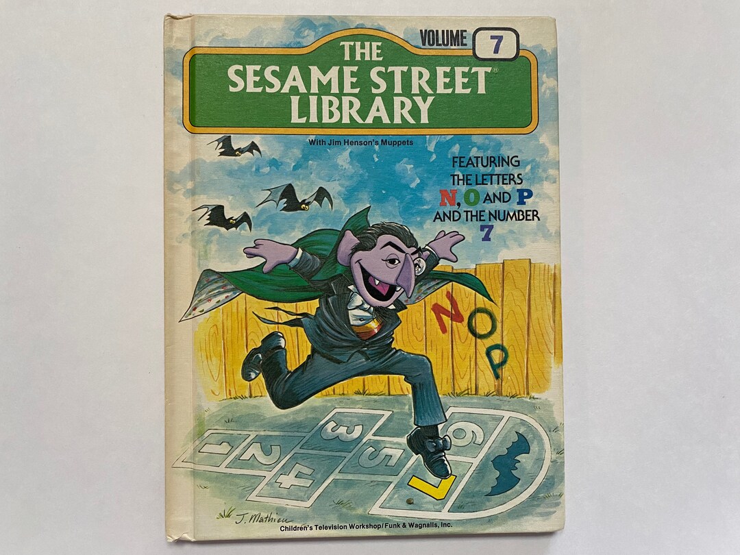 1970s the Sesame Street Library Book 7 Muppets Jim Henson Kids Hard ...