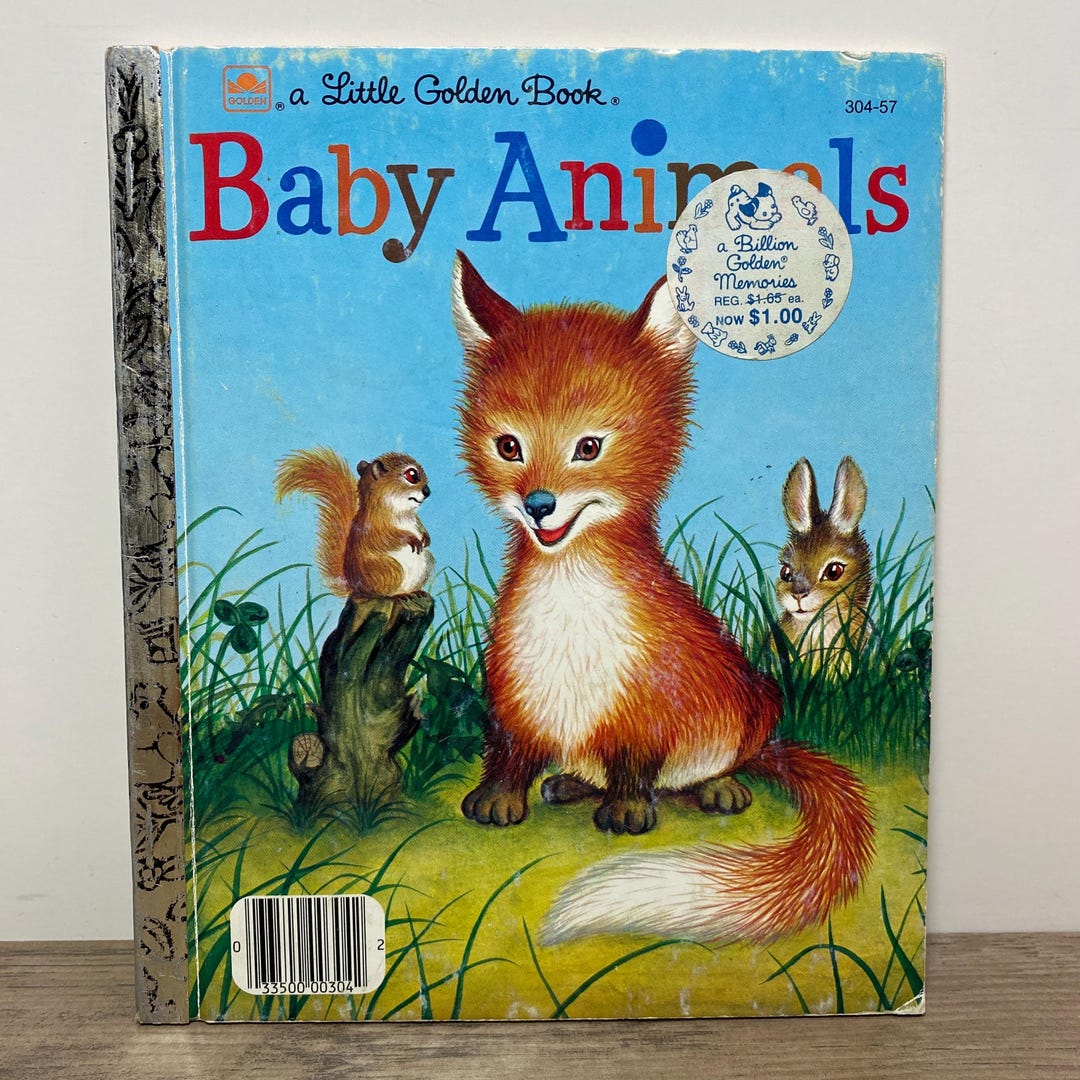 Baby Animals Little Golden Book 1980s #304-57 - Etsy