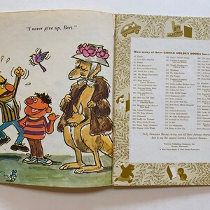 1972 Bert’s Hall of Great Inventions Little Golden Book Muppets Sesame ...