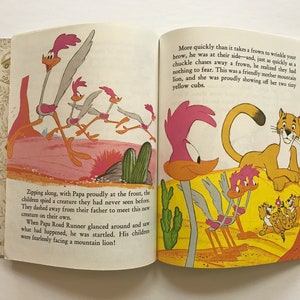 1974 the Road Runner A Very Scary Lesson Little Golden Book Looney ...