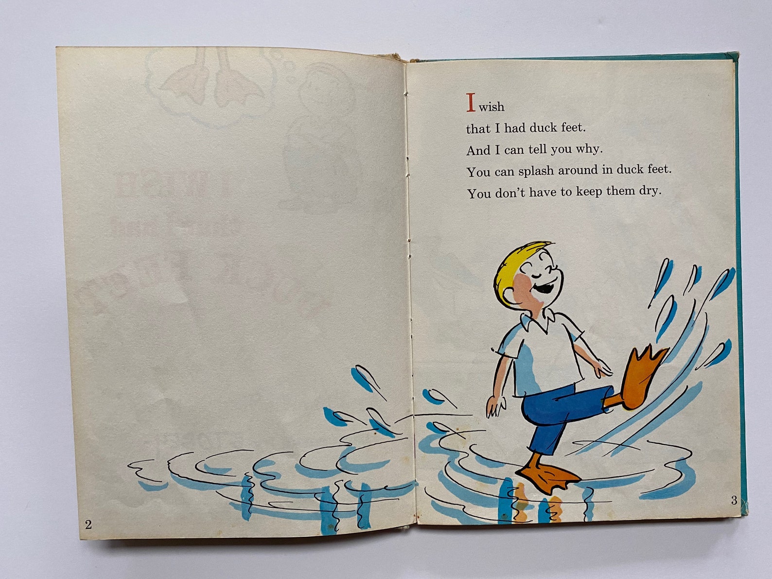 1965 I Wish That I Had Duck Feet Book by Theo Lesieg Hard Cover Kids ...
