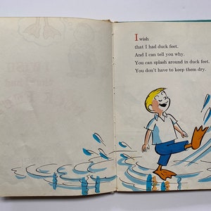 1965 I Wish That I Had Duck Feet Book by Theo Lesieg Hard Cover Kids ...