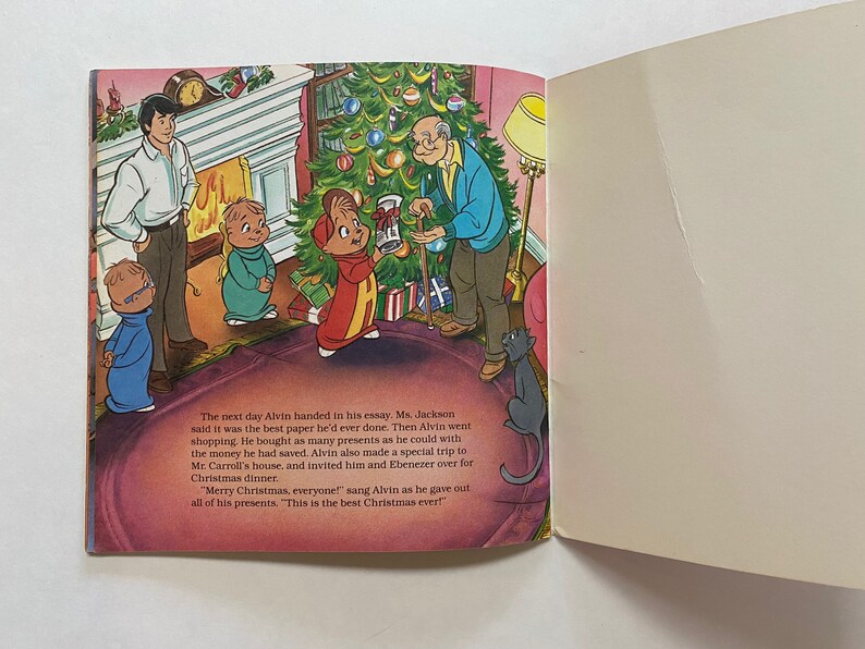 1990 Alvin and the Chipmunks Merry Christmas Mr Carroll Picture Story ...
