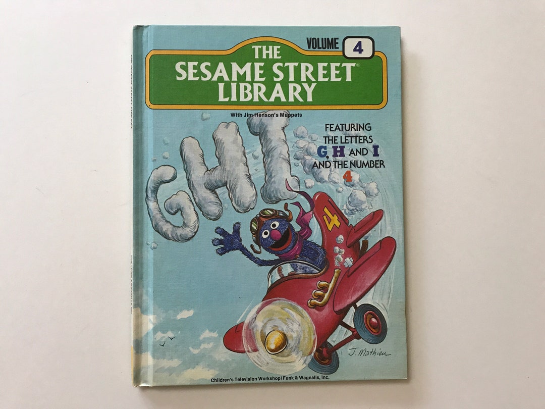 1978 the Sesame Street Library Book 4 Muppets Jim Henson Kids Hard ...