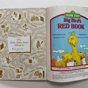 Big Birds Red Book Little Golden Book Muppets Sesame Street Kids ...