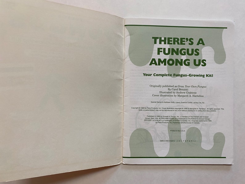1996 Theres a Fungus Among Us Soft Cover Book Learning - Etsy