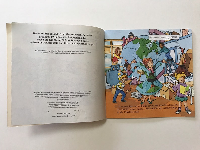 The Magic School Bus Blows Its Top 1996 Scholastic 90s Kids Reading ...