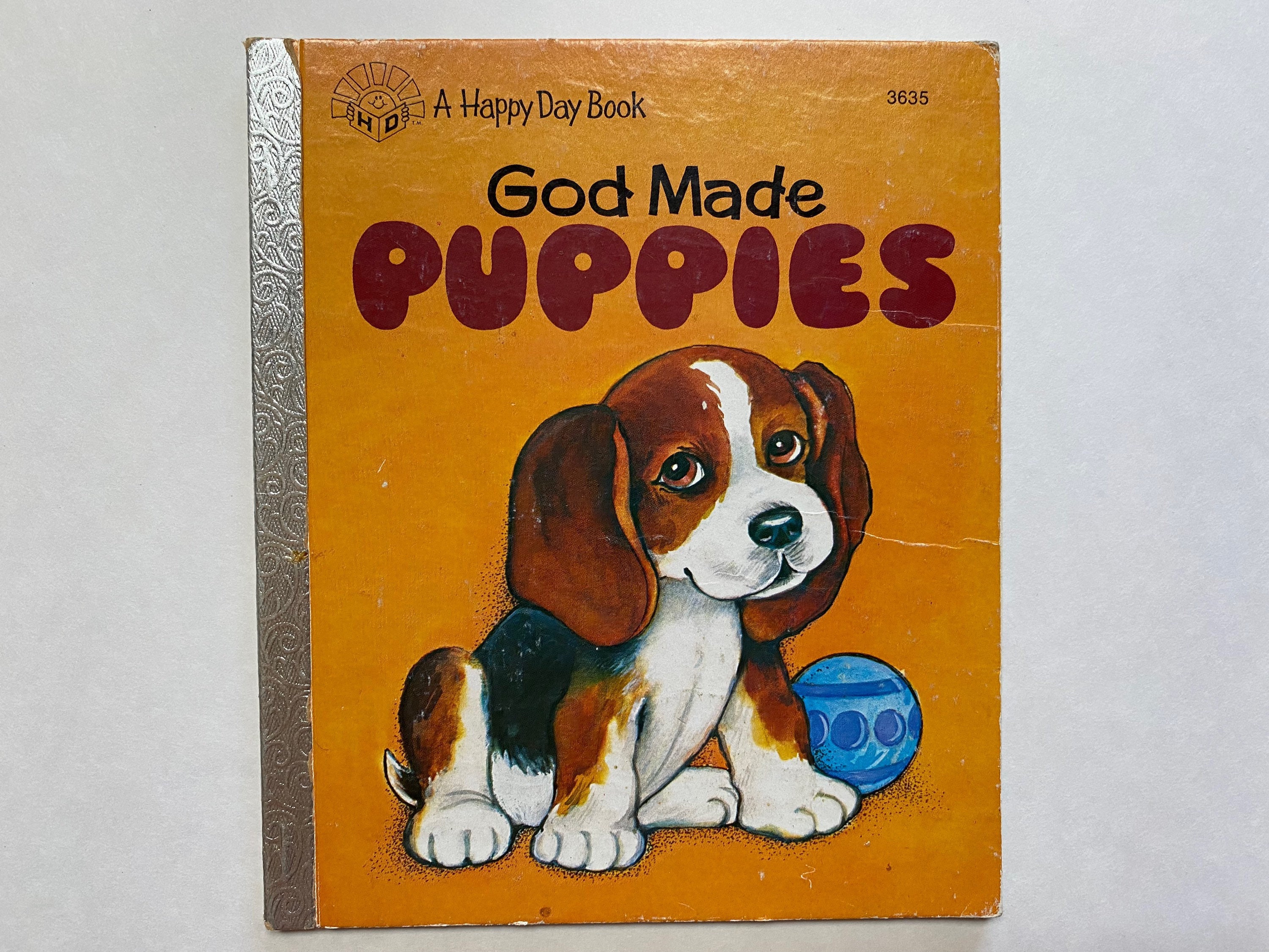 1980 God Made Puppies Book Retro Paper Ephemera Jesus Religious ...
