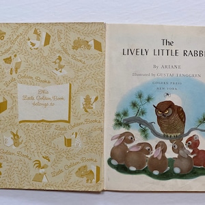The Lively Little Rabbit Little Golden Book for Kids Children Hardcover ...