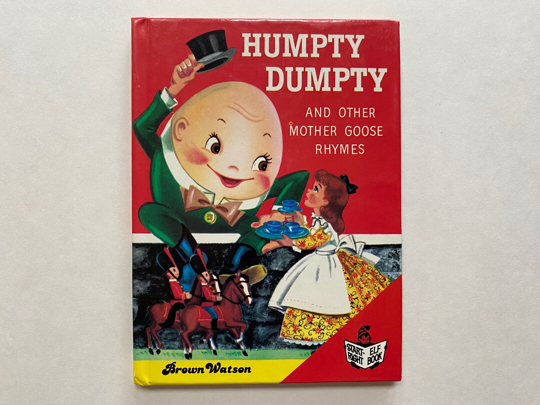 1980 Humpty Dumpty and Other Mother Goose Rhymes Kids Children Cute ...