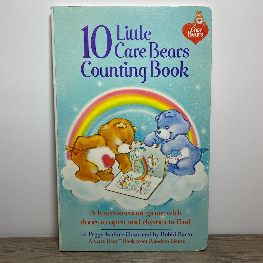 10 Little Care Bears Counting Board Book Kids Children 1983 - Etsy