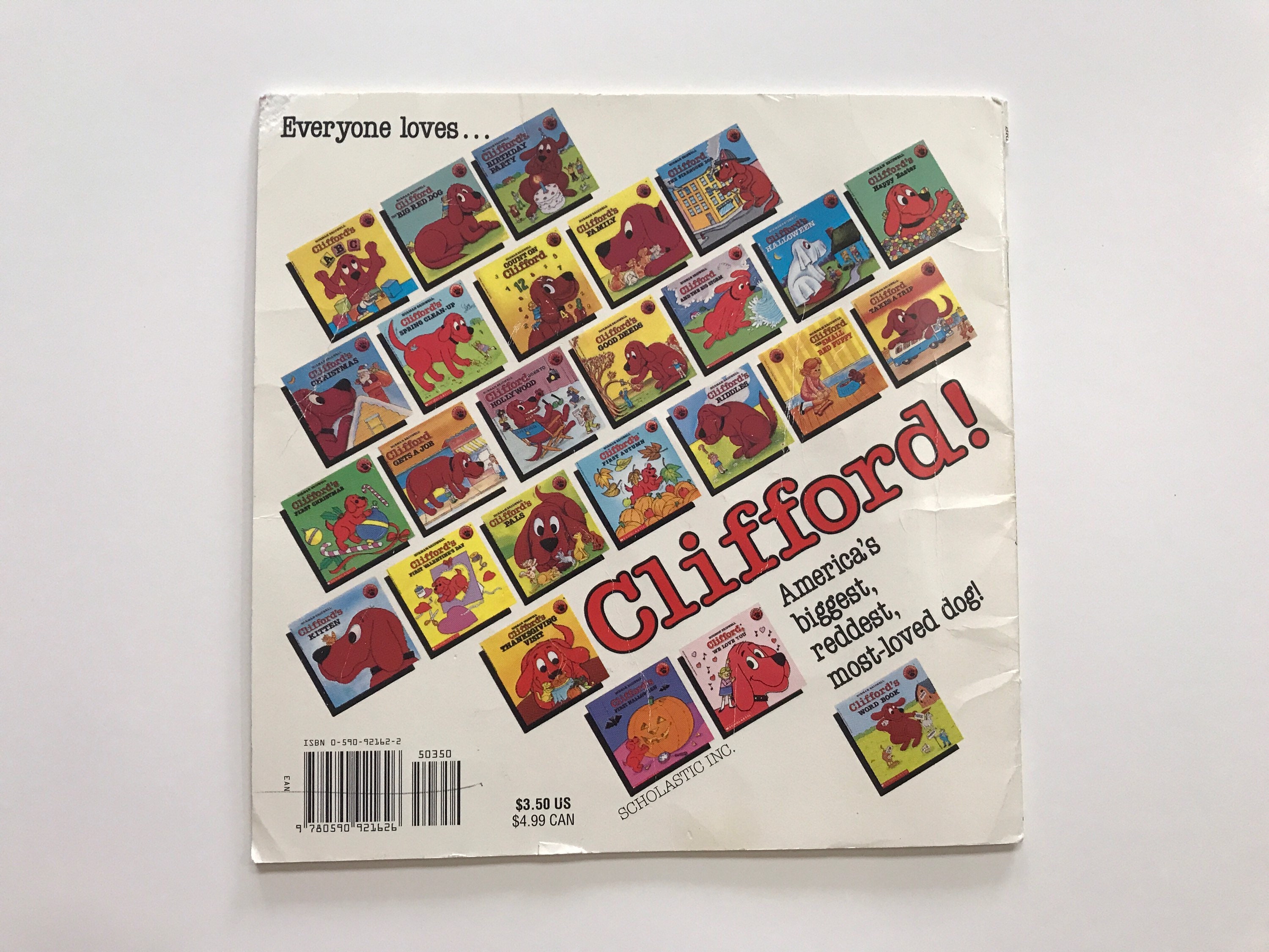 Cliffords First Valentines Day Book 1997 Kids Children Reading | Etsy