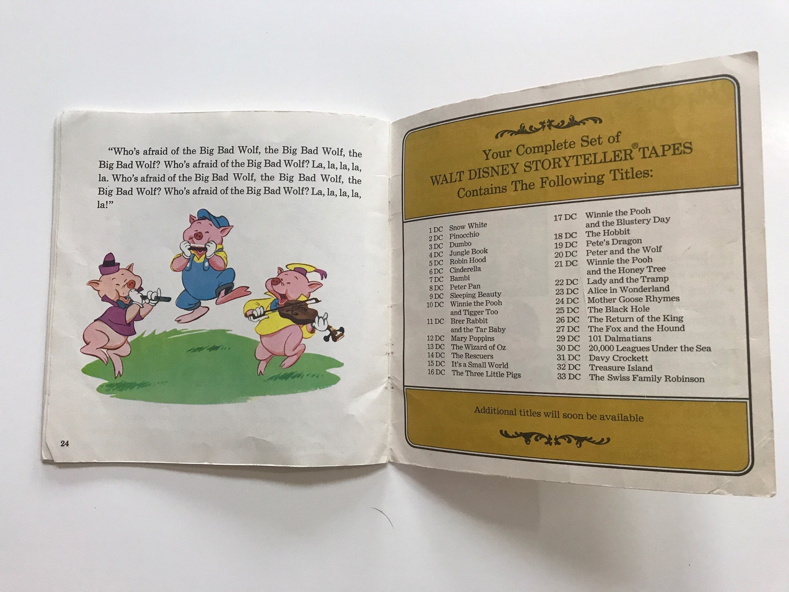 Disney Three Little Pigs Read Along Book See Hear Read Kids - Etsy