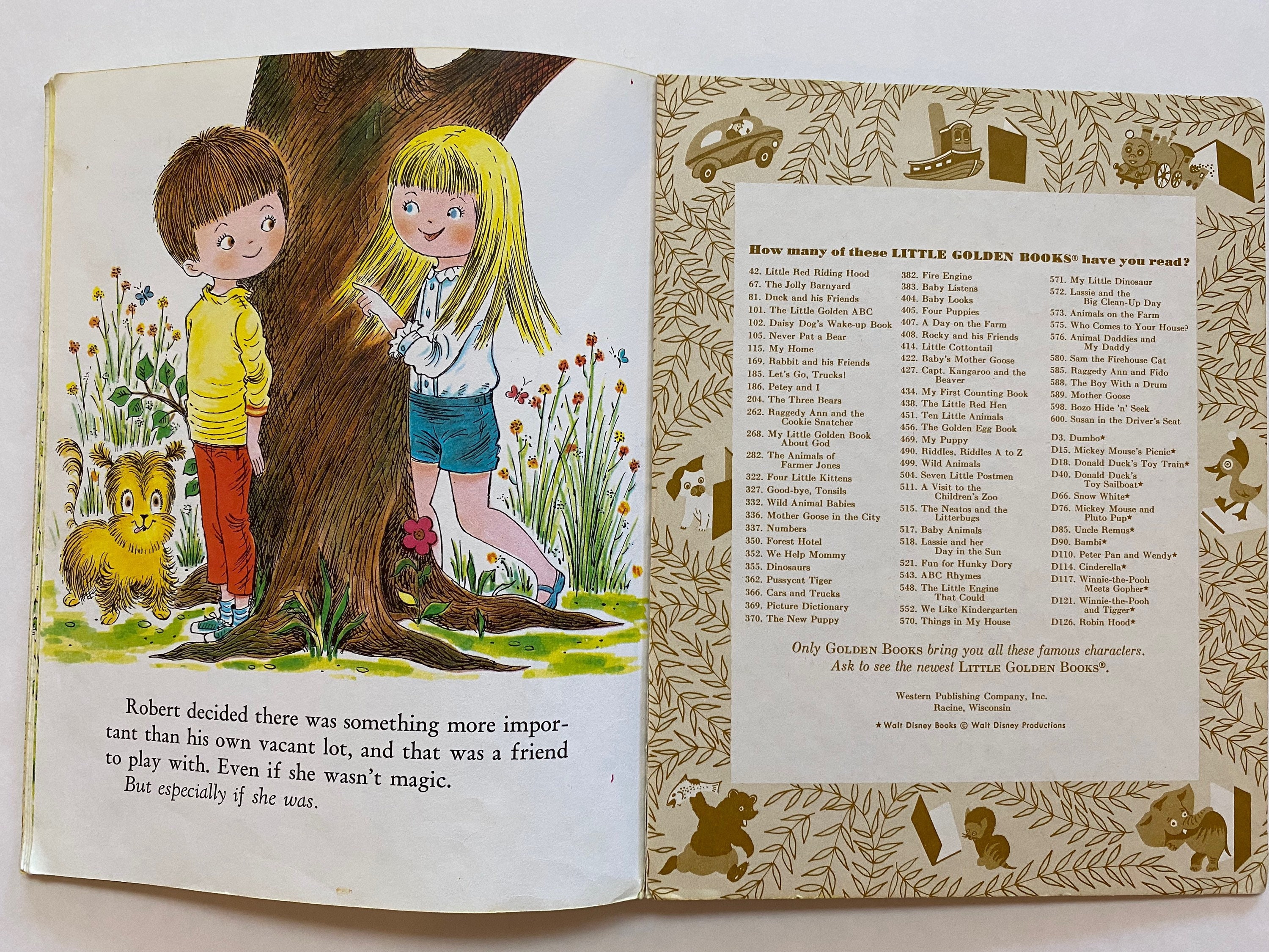 1975 the Magic Next Door Little Golden Book 70s Kids Hard Cover ...
