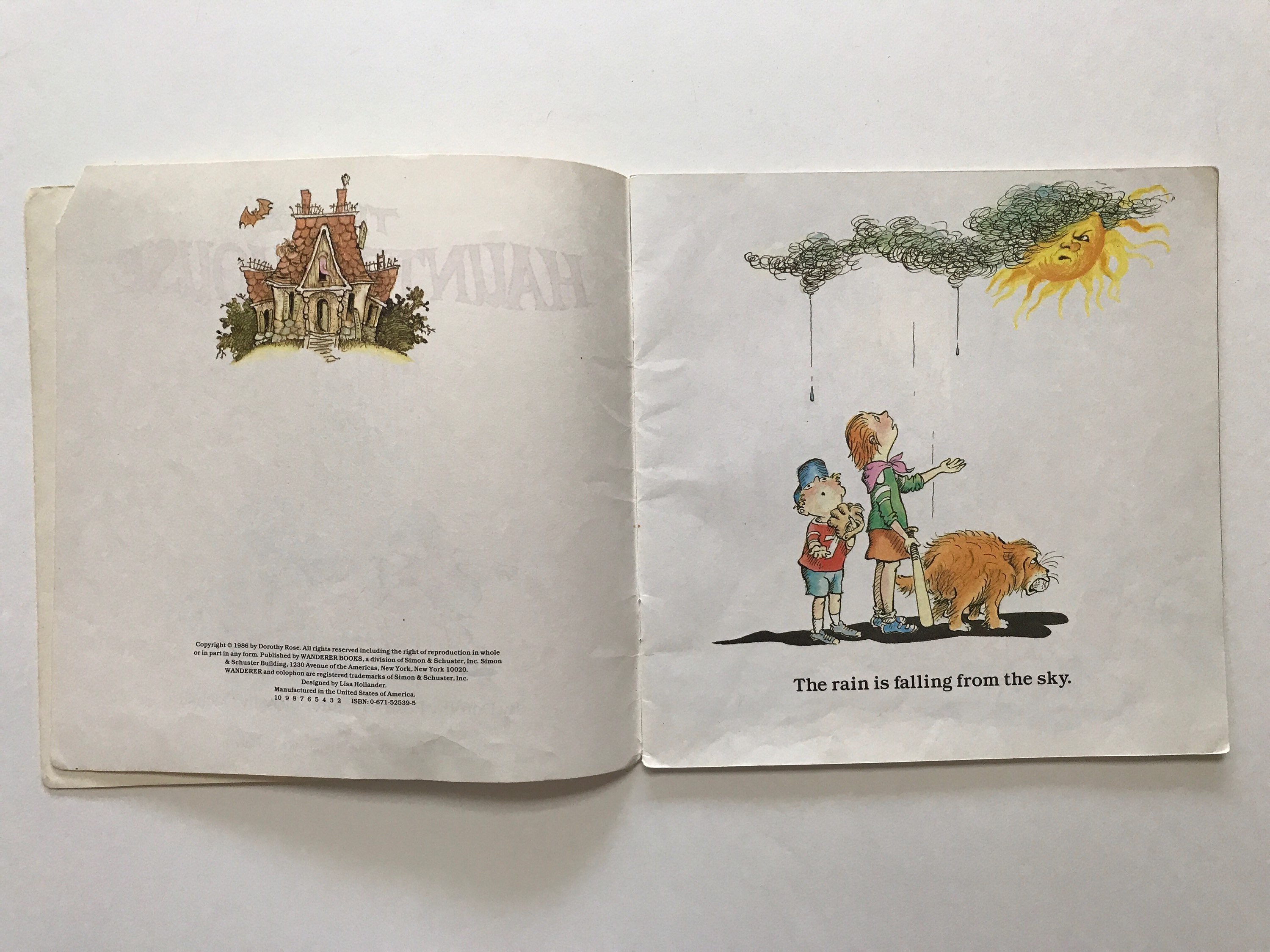 1986 the Haunted House Book Softcover Reading Story Kids | Etsy