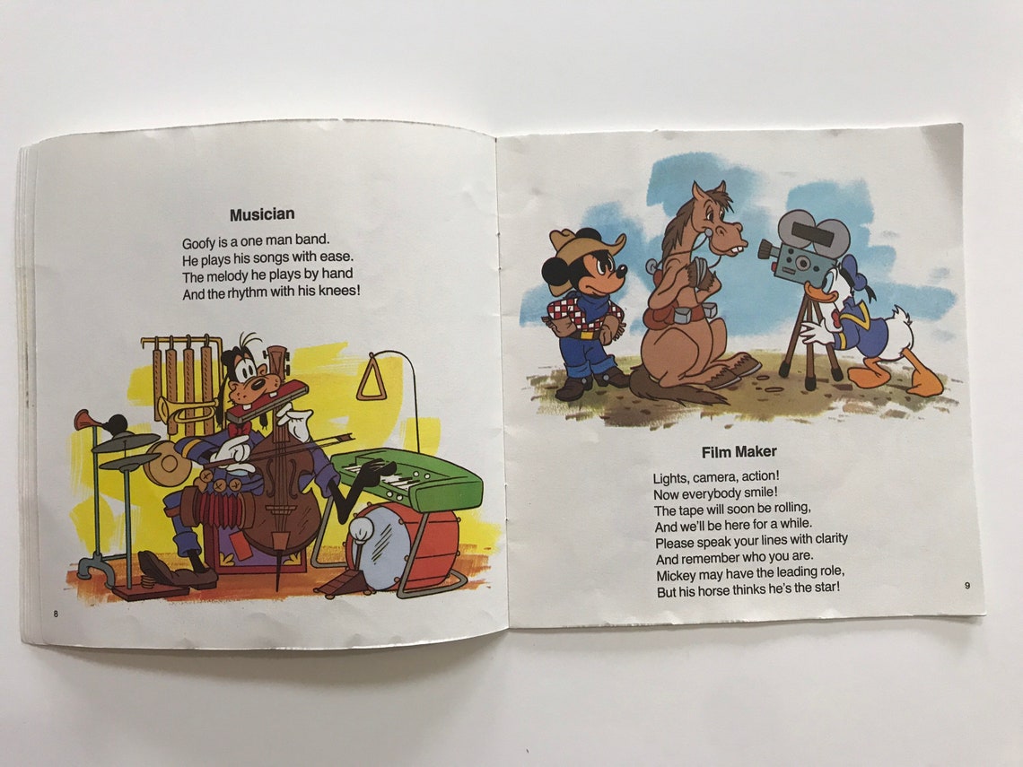 Disney Read Along Book Discovery Series People at Work See | Etsy