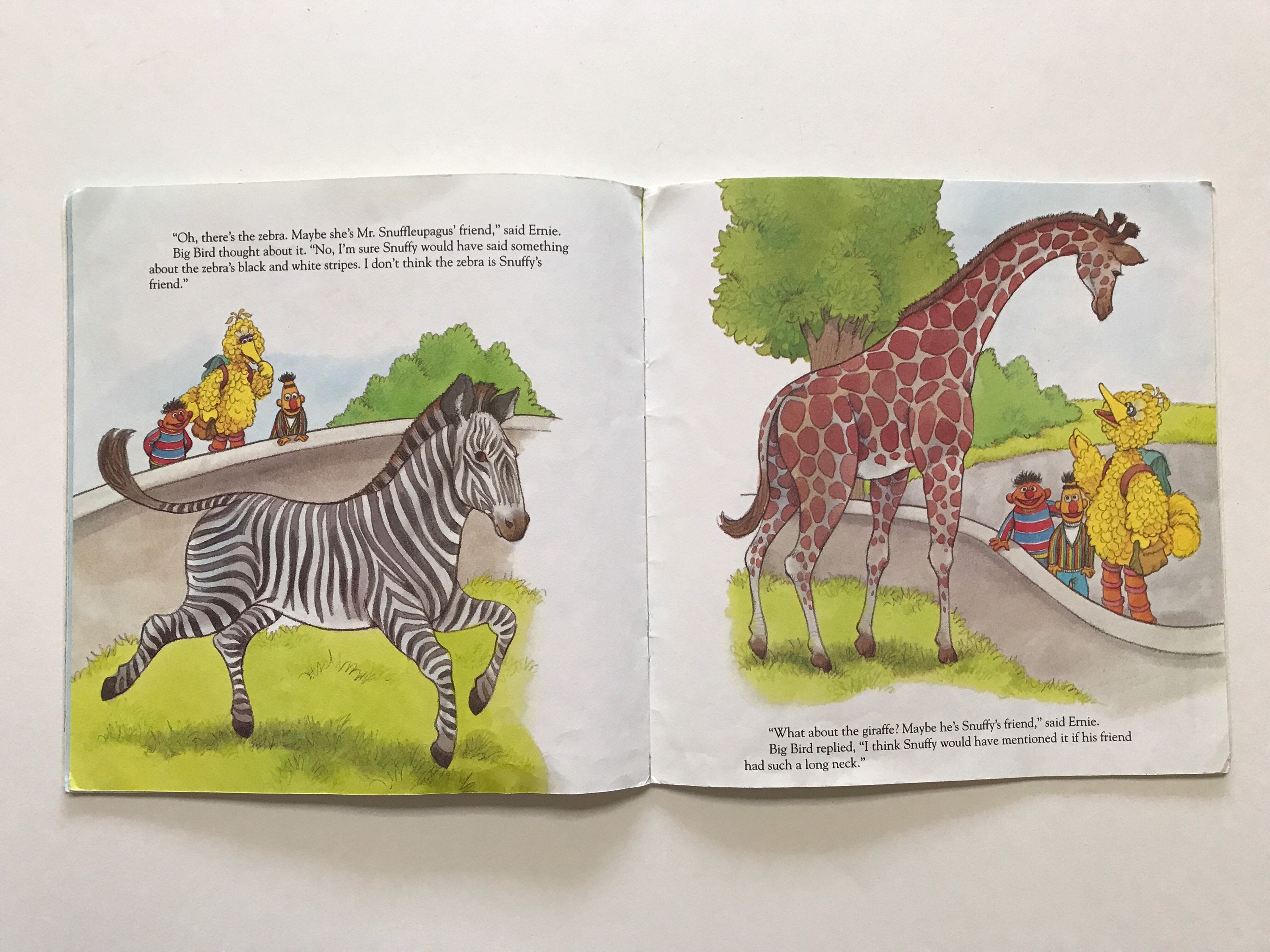 1987 Whos Who At the Zoo Soft Cover Story Reading Sesame | Etsy