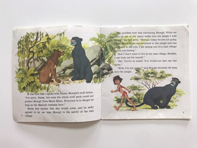Disney the Jungle Book Read Along Book See Hear Read Kids | Etsy