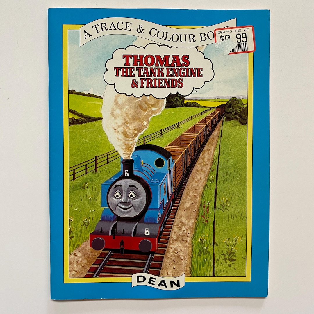 Thomas the Tank Engine and Friends Trace and Colour Book 1993 - Etsy