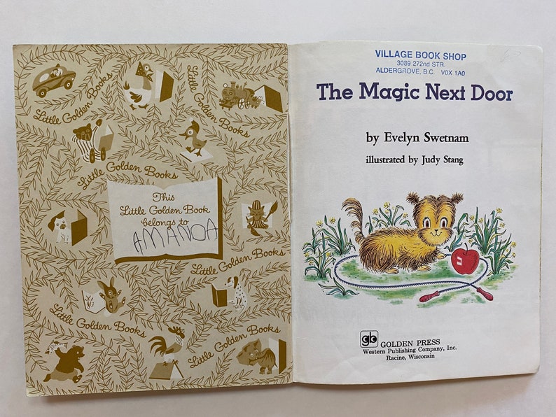 1975 the Magic Next Door Little Golden Book 70s Kids Hard - Etsy