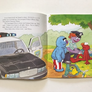 1994 Sesame Street I Want to Be a Police Officer Picture Story Book ...