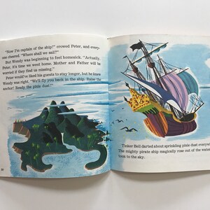 Disney Peter Pan Read Along Book See Hear Read Kids Children Cute ...