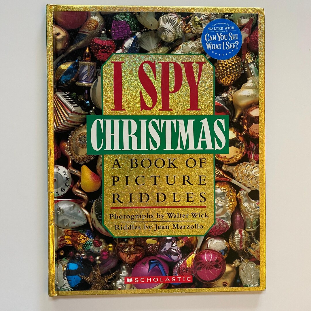 1992 I Spy Christmas Search and Find Hardcover Book Picture Riddles ...
