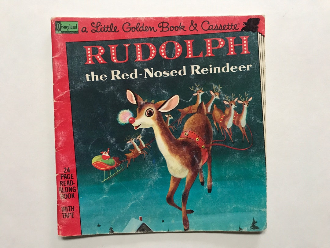 Rudolph the Red Nose Reindeer Little Golden Book Kids Children Book ...