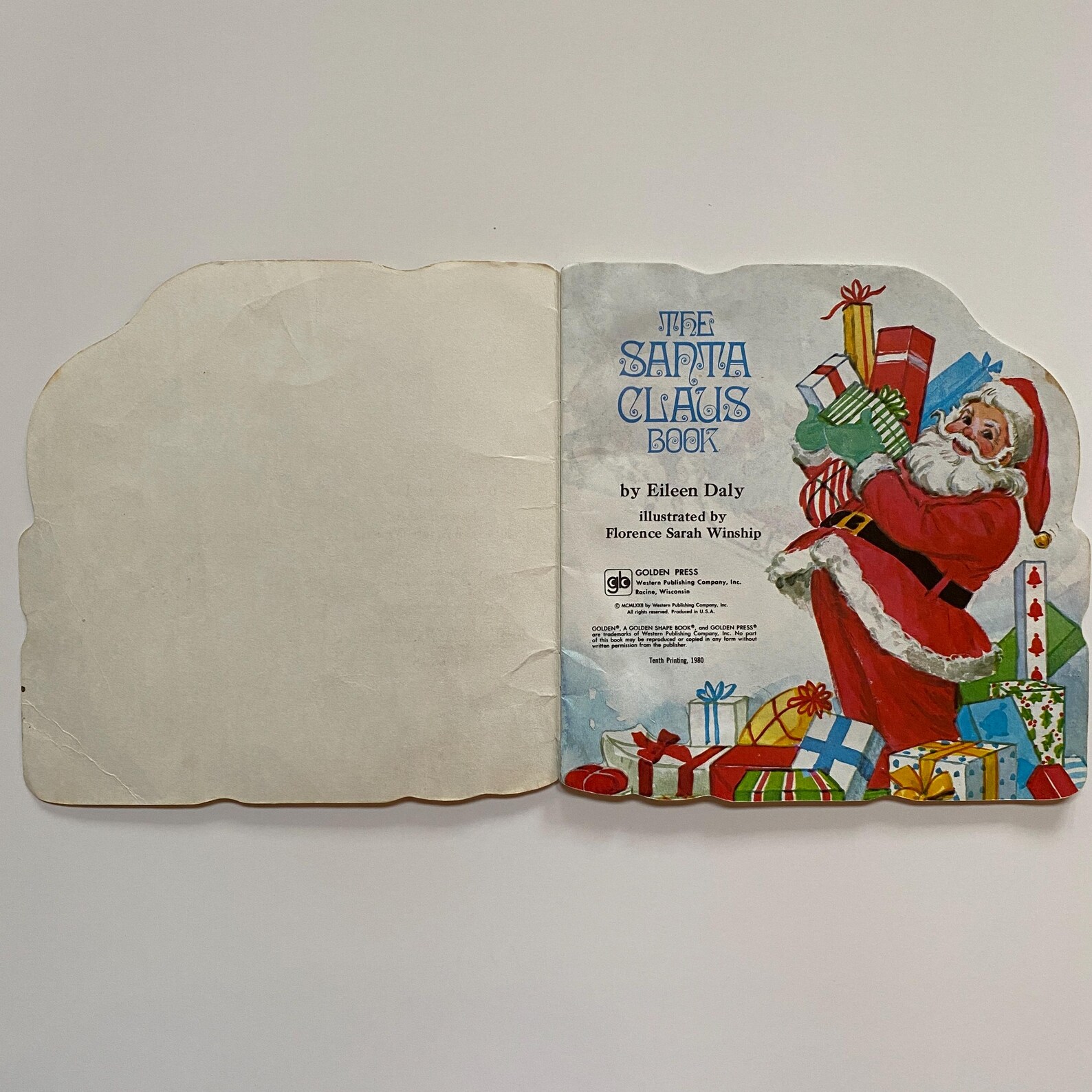 The Santa Claus Little Golden Shape Book Kids Xmas Christmas Holiday ...