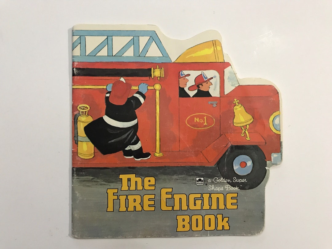 1982 the Fire Engine Book Little Golden Books for Kids Children Soft ...