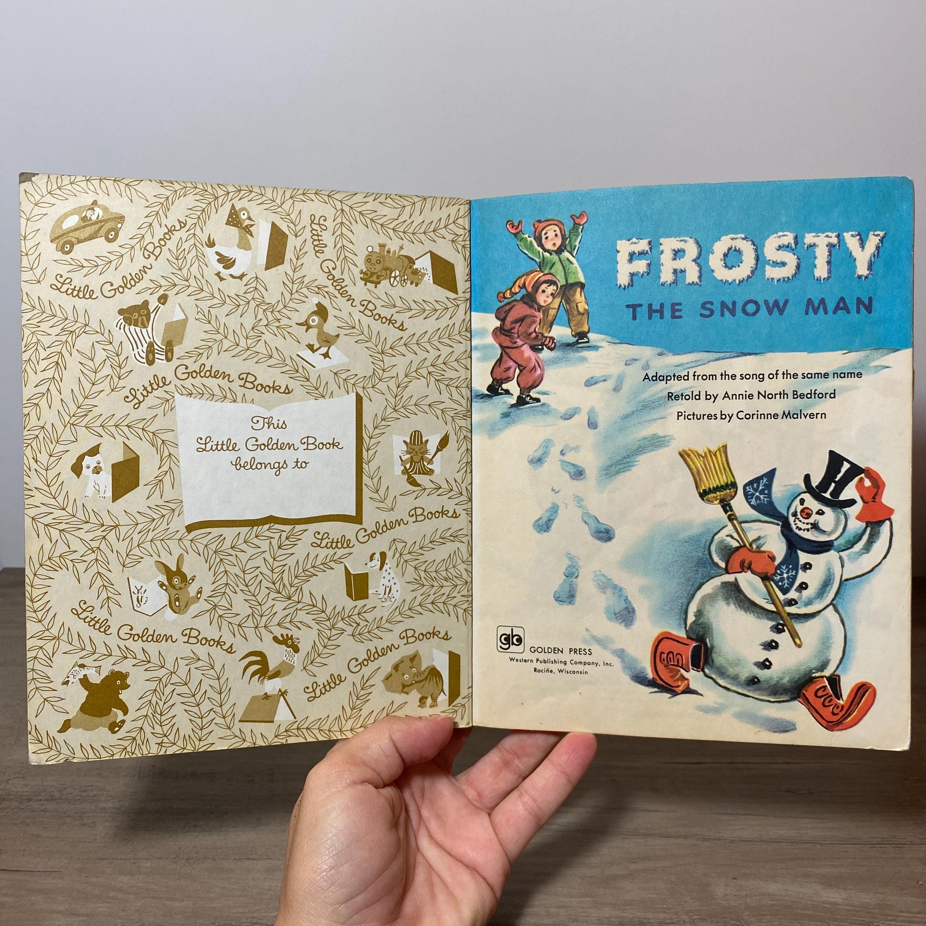 Frosty the Snowman Little Golden Book Kids Christmas Story Xmas Holiday ...