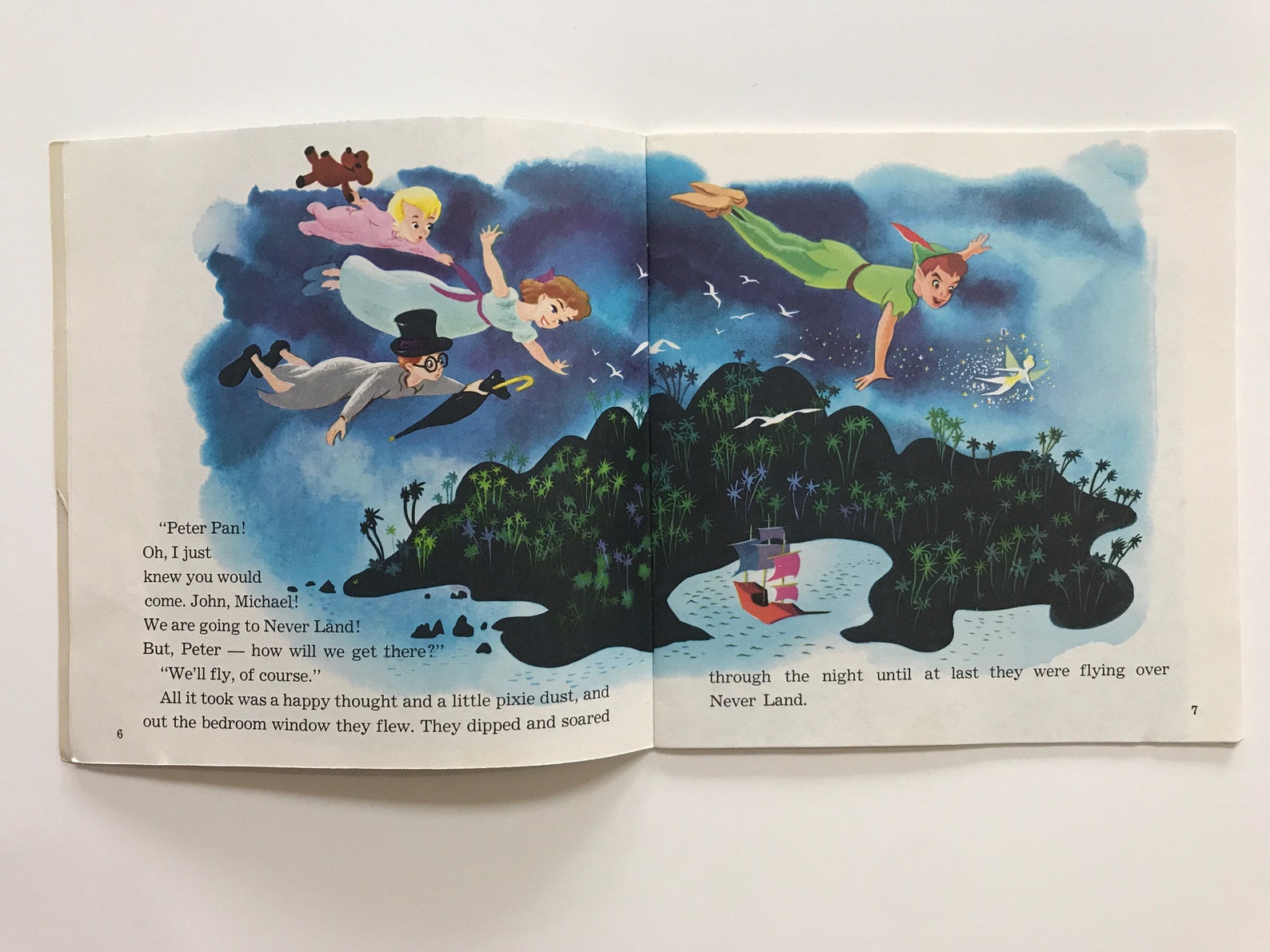 Disney Peter Pan Read Along Book See Hear Read Kids Children | Etsy