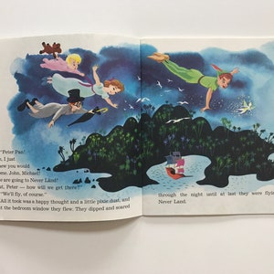Disney Peter Pan Read Along Book See Hear Read Kids Children Cute ...