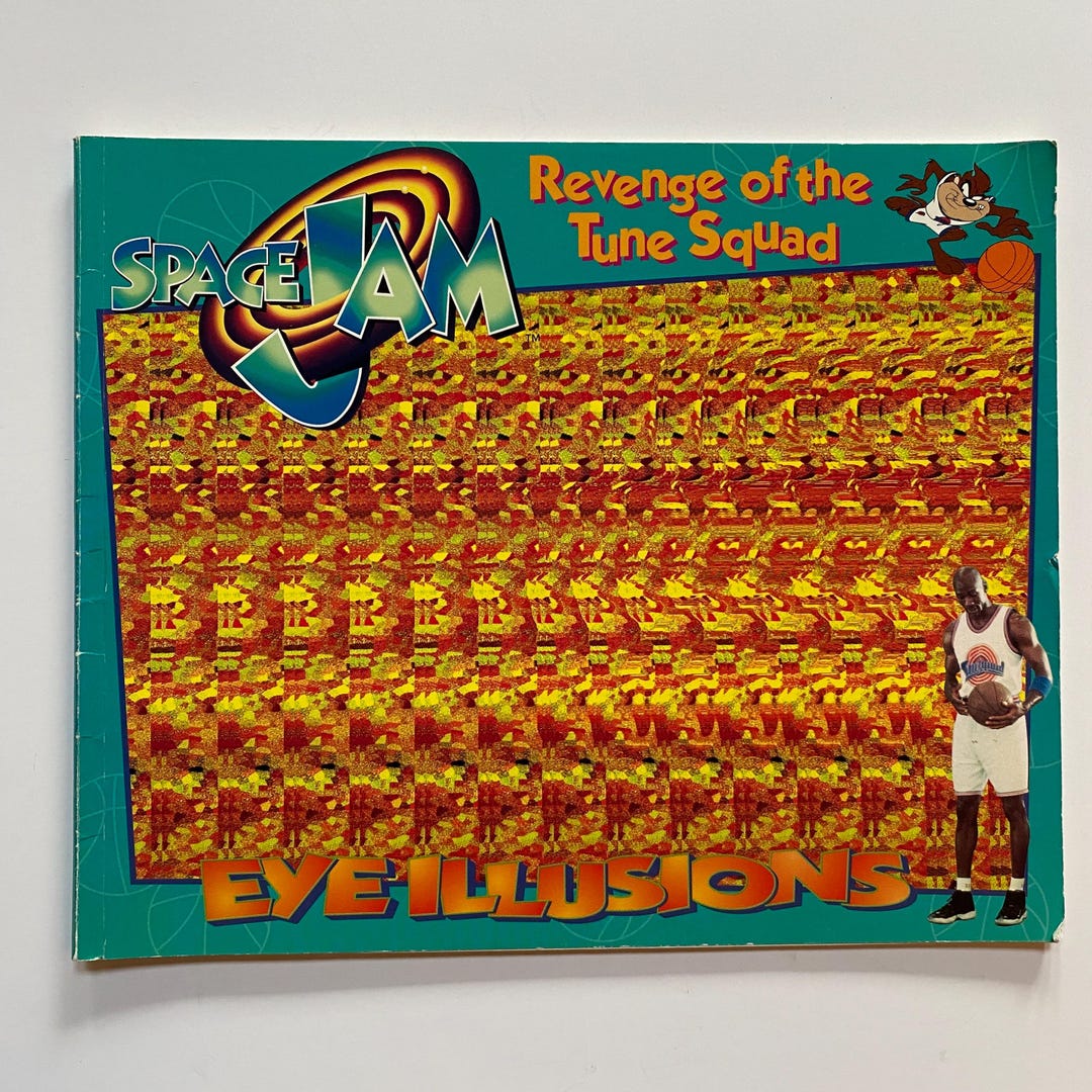 Space Jam Magic Eye Book Revenge of the Tune Squad Eye Illusions 1996 ...