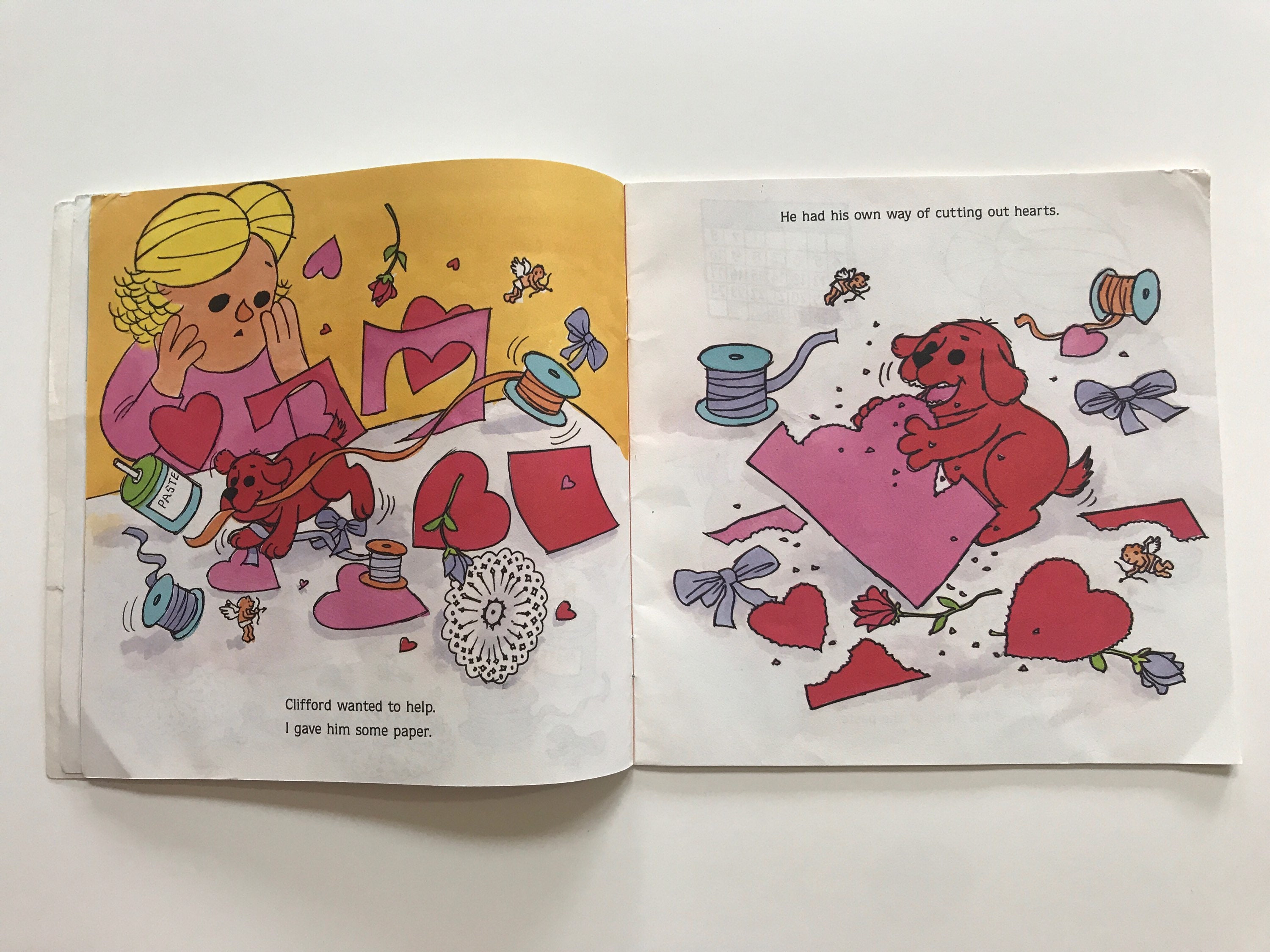 Cliffords First Valentines Day Book 1997 Kids Children Reading | Etsy