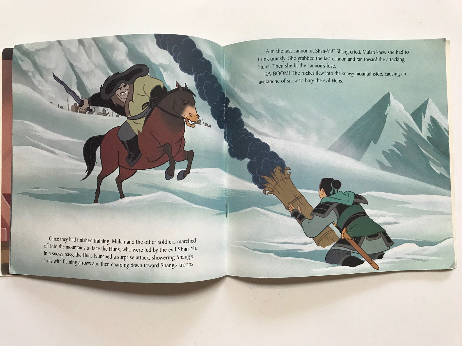 1998 Disney Mulan Softcover Kids Book Golden Books Reading Story ...