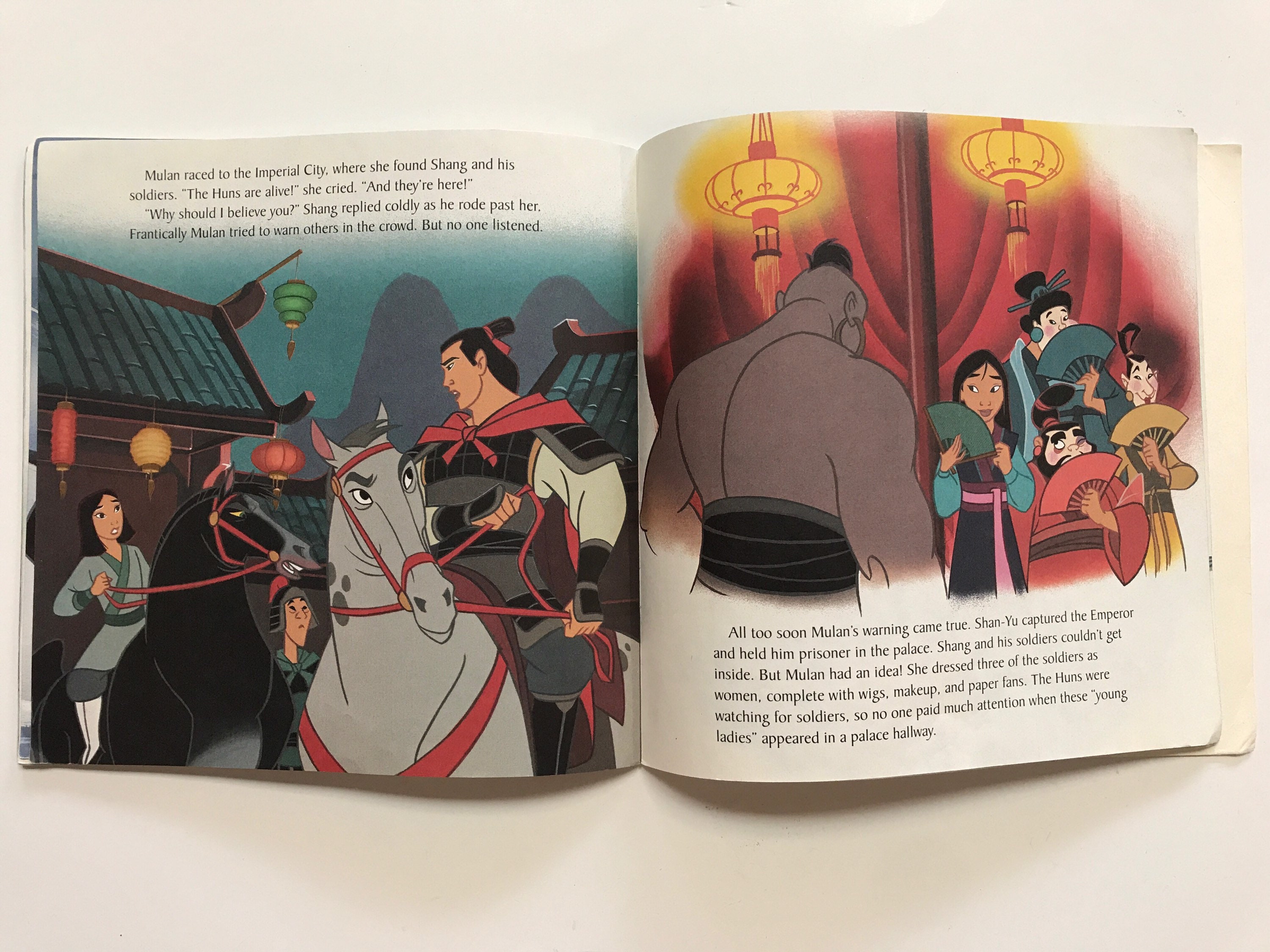 1998 Disney Mulan Softcover Kids Book Golden Books Reading Story ...