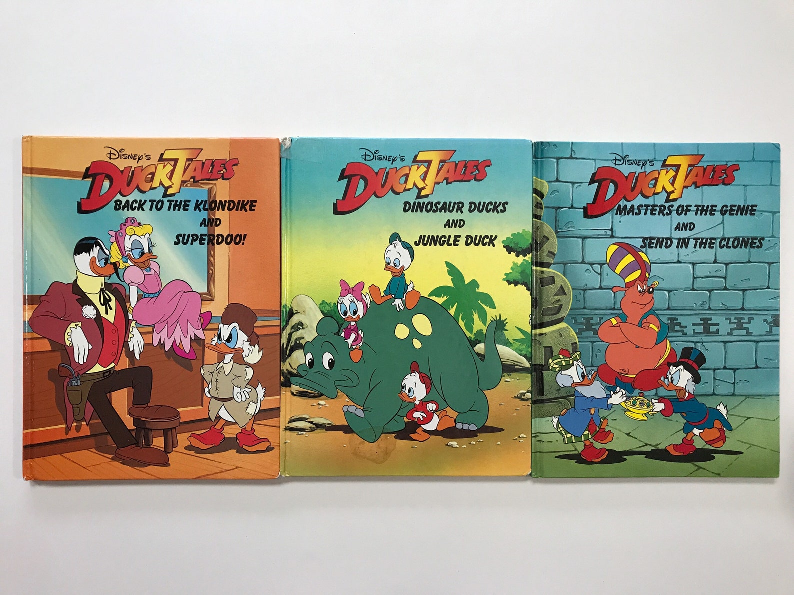 1989 Disney Duck Tales Hard Cover Kids Books Lot of 3 Huey Dewey and ...
